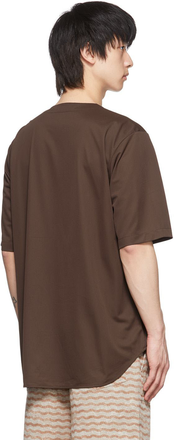 Acne Studios Brown Polyester Shirt Acne Studios