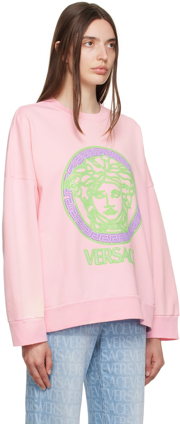Versace Pink Medusa Sweatshirt Versace