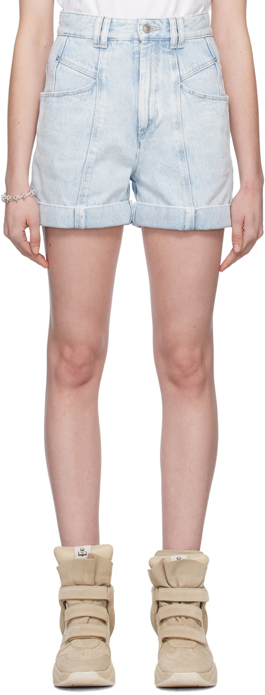 Isabel Marant Blue Vetanio Denim Shorts Isabel Marant