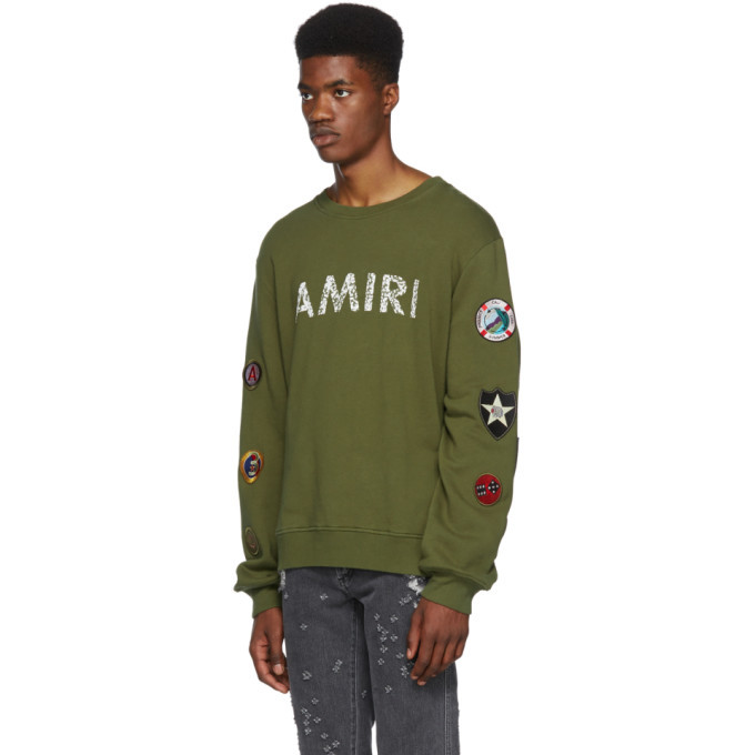 Amiri Green Amiri Patch Sweatshirt Amiri