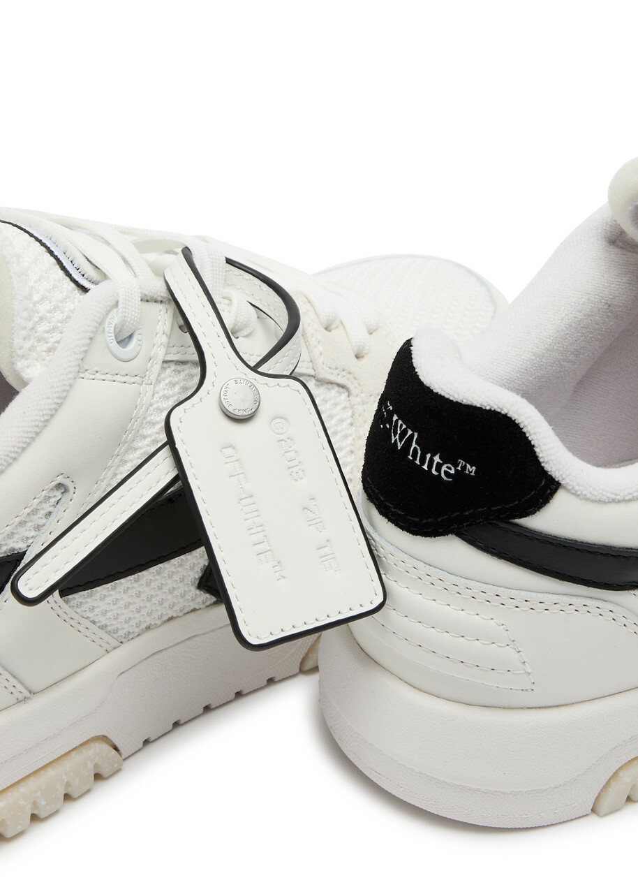 Off-white Slim Out Of Office Panelled Mesh Sneakers Off-White
