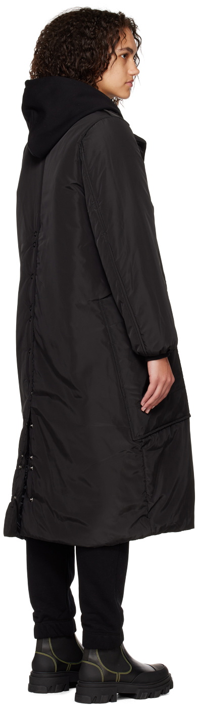 GANNI Black Relaxed-Fit Coat GANNI