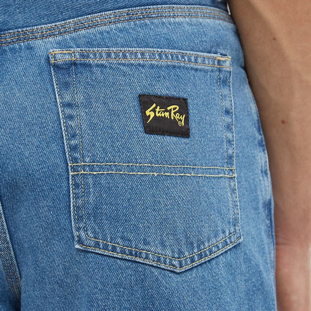 Stan Ray Men's 5 Pocket Tapered Jean in Mid Stonewash Stan Ray