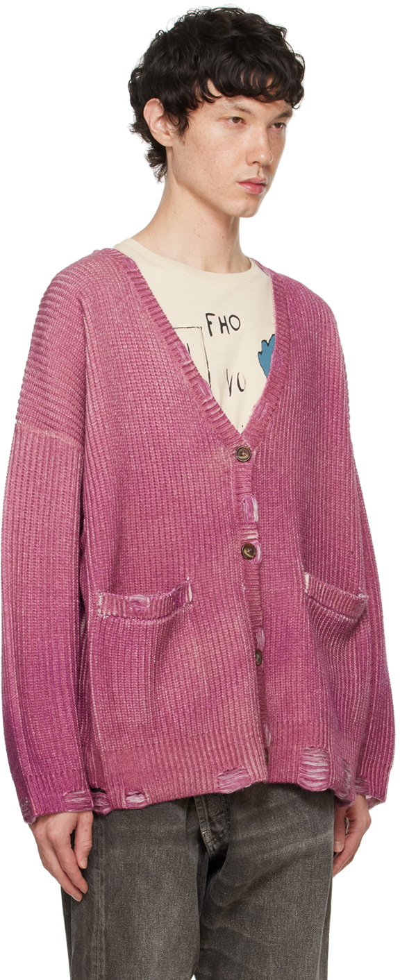 R13 Pink Oversized Cardigan R13