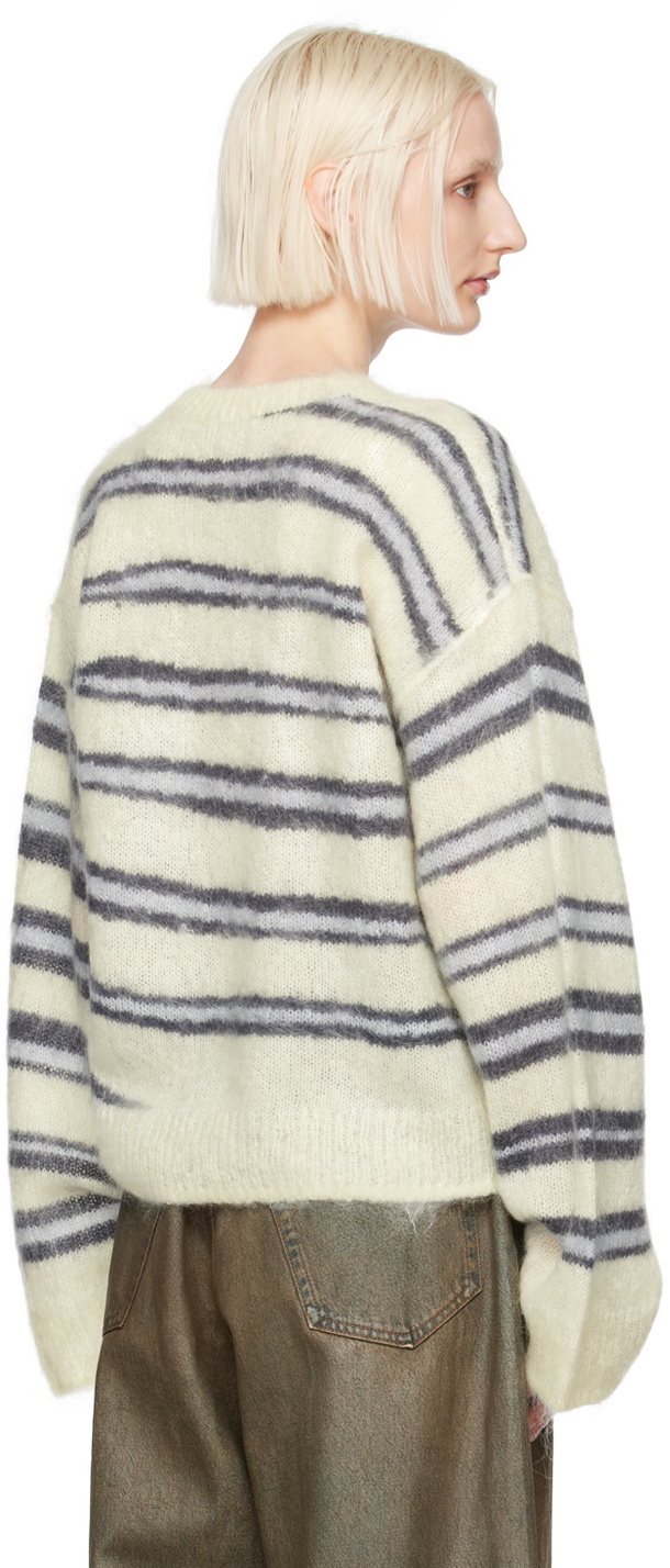 Acne Studios Yellow & Blue Striped Sweater Acne Studios