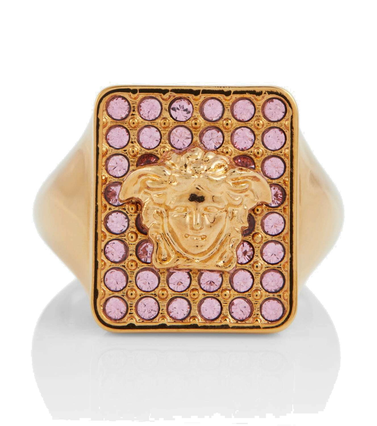 Versace La Medusa crystal-embellished ring Versace