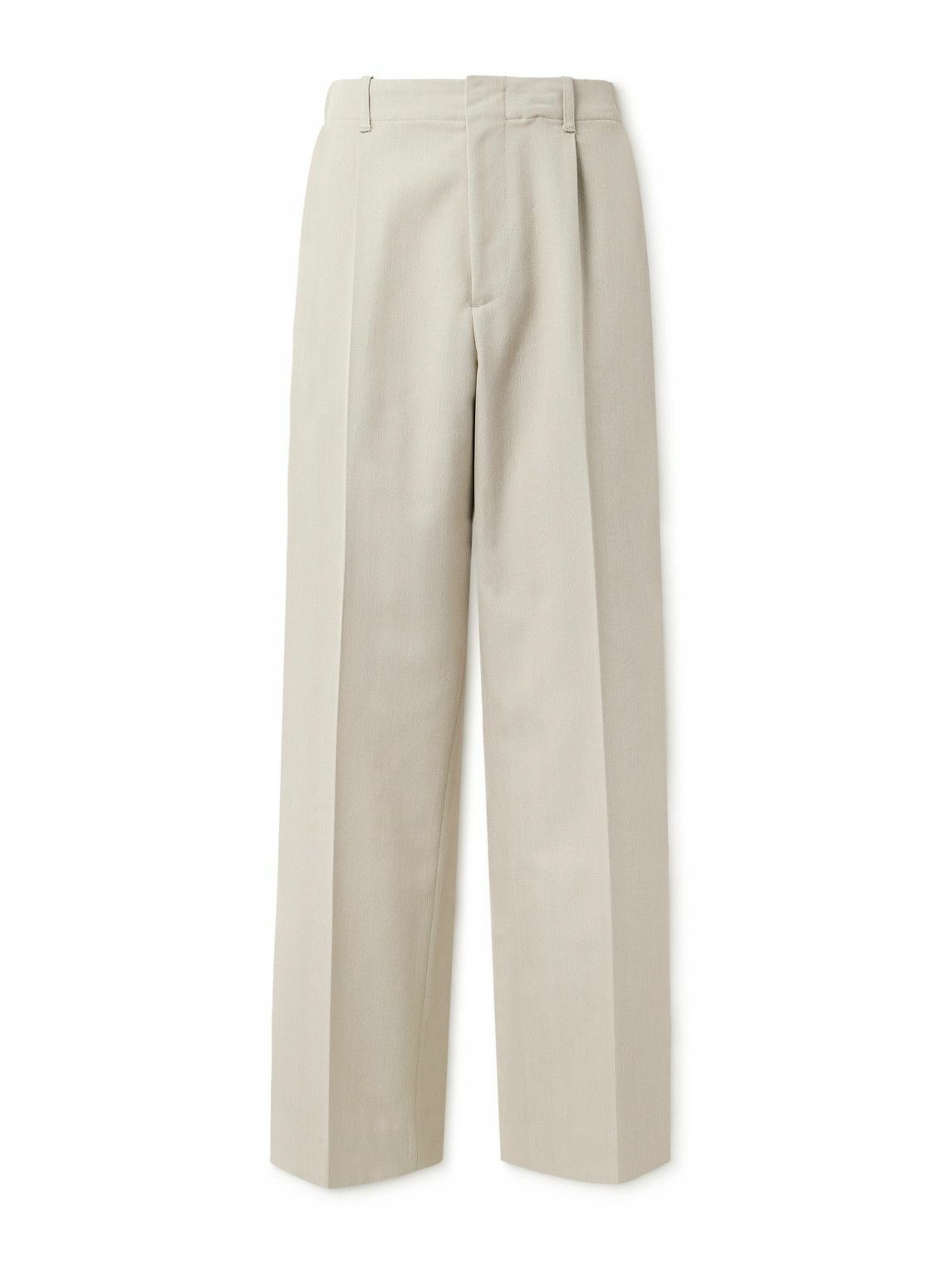Our Legacy - Borrowed Straight-Leg Pleated Woven Chinos - Neutrals Our ...