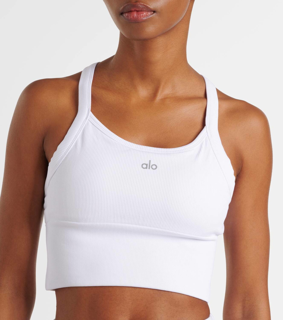 Alo Yoga Ribbed-knit bra top Alo Yoga