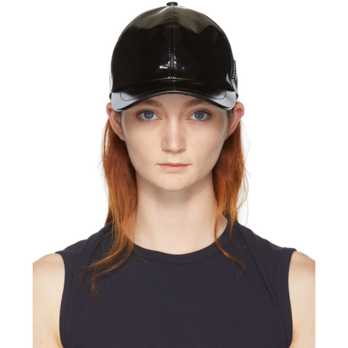 Versace Black Vinyl Medusa Cap Versace