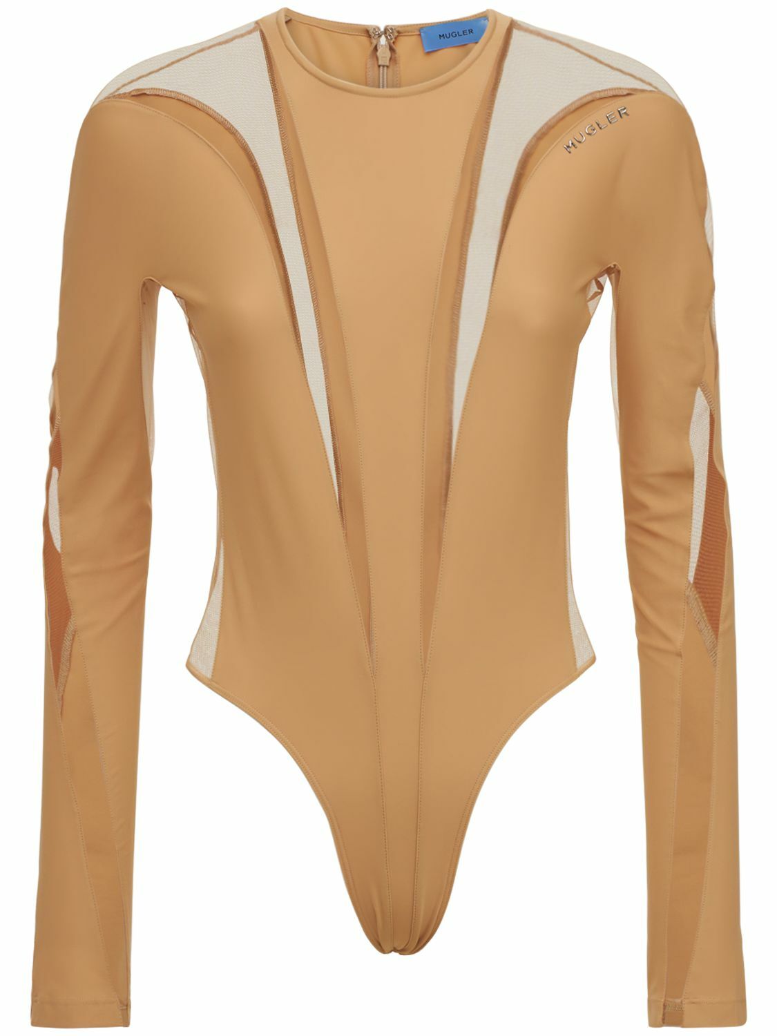 MUGLER Lvr Exclusive Stretch Tech Bodysuit Mugler