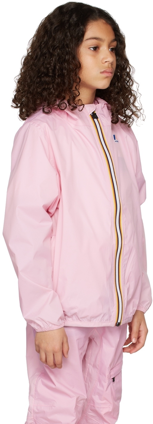 K-Way Kids Pink 'Le Vrai Claude' Jacket K-way
