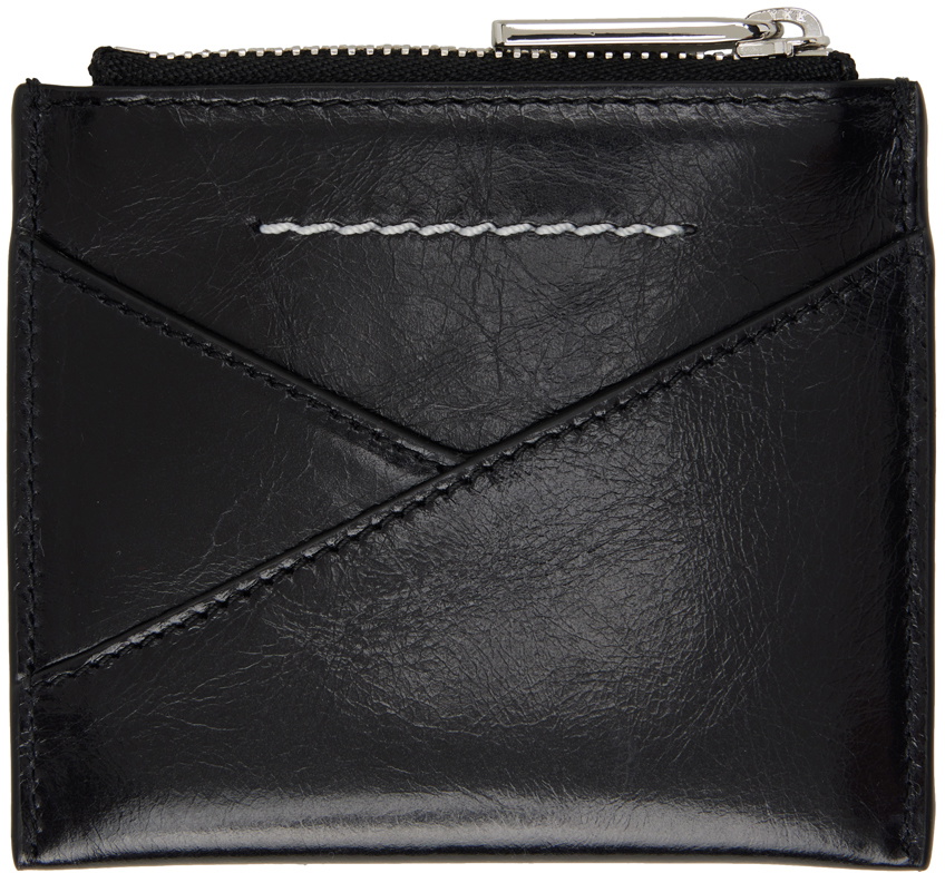 MM6 Maison Margiela Black Triangle Card Holder MM6 Maison Margiela