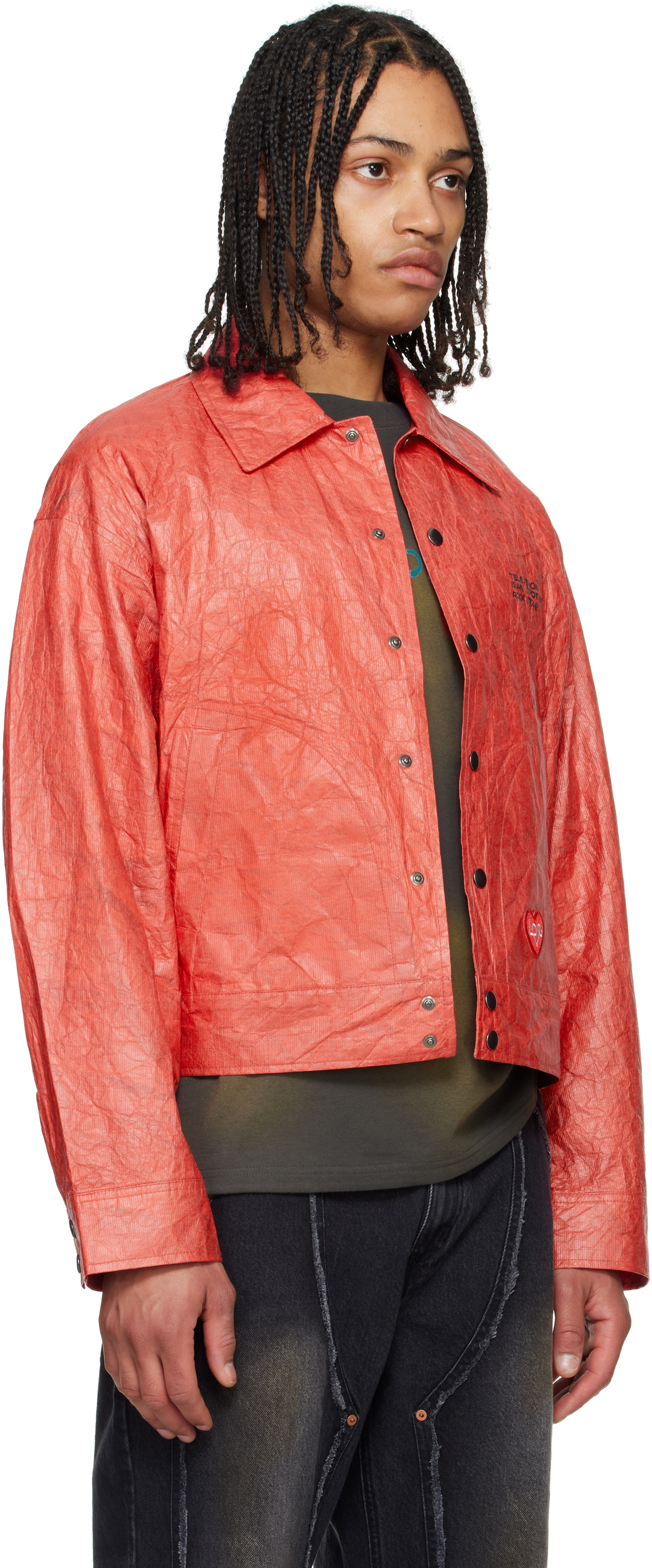 Andersson Bell Red Guitarist Printed Tyvek Jacket Andersson Bell