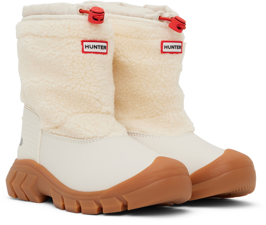 Hunter Kids White Wanderer Big Kids Boots Hunter