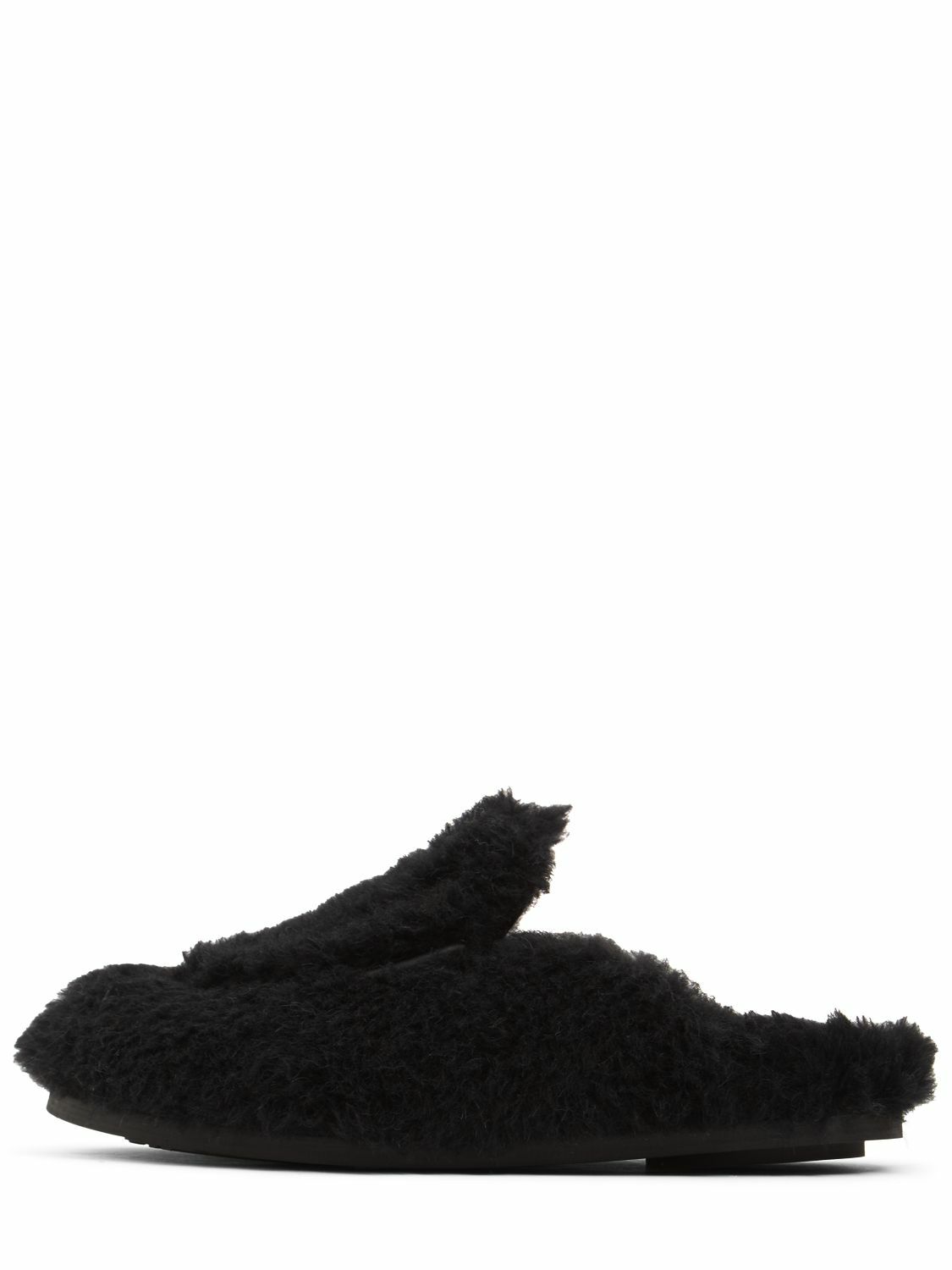 MAX MARA - 10mm Teddy Wool & Silk Mules Max Mara