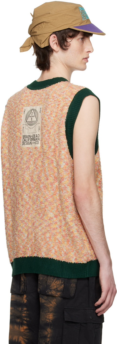 Brain Dead Multicolor Striped Vest Brain Dead