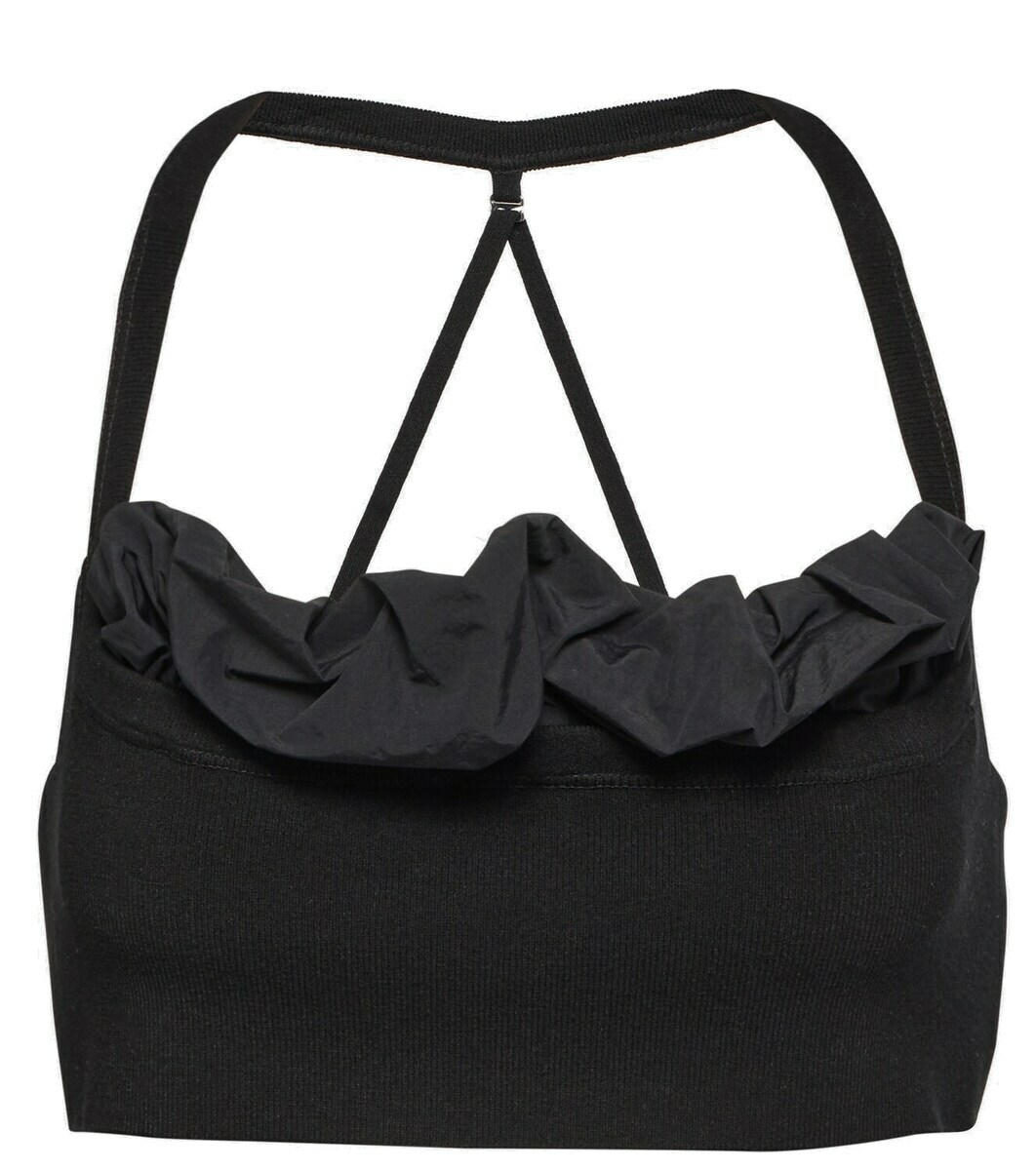 Jacquemus Le Bandeau Frivolli ruffled bra top Jacquemus