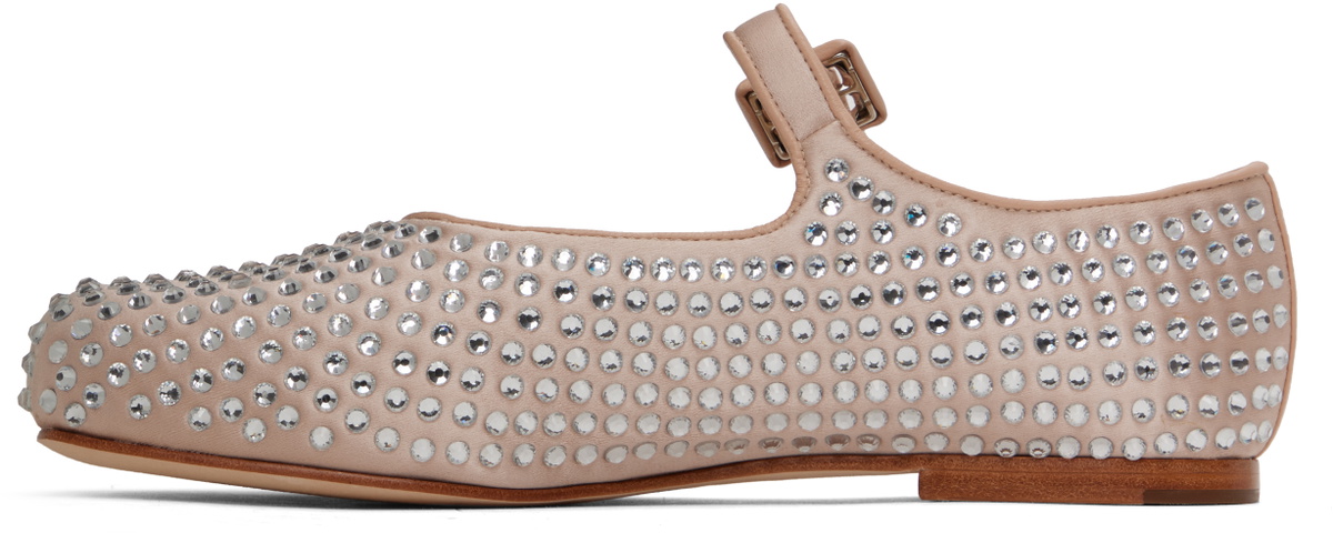 Sandy Liang Pink Mary Jane Pointe Ballerina Flats Sandy Liang
