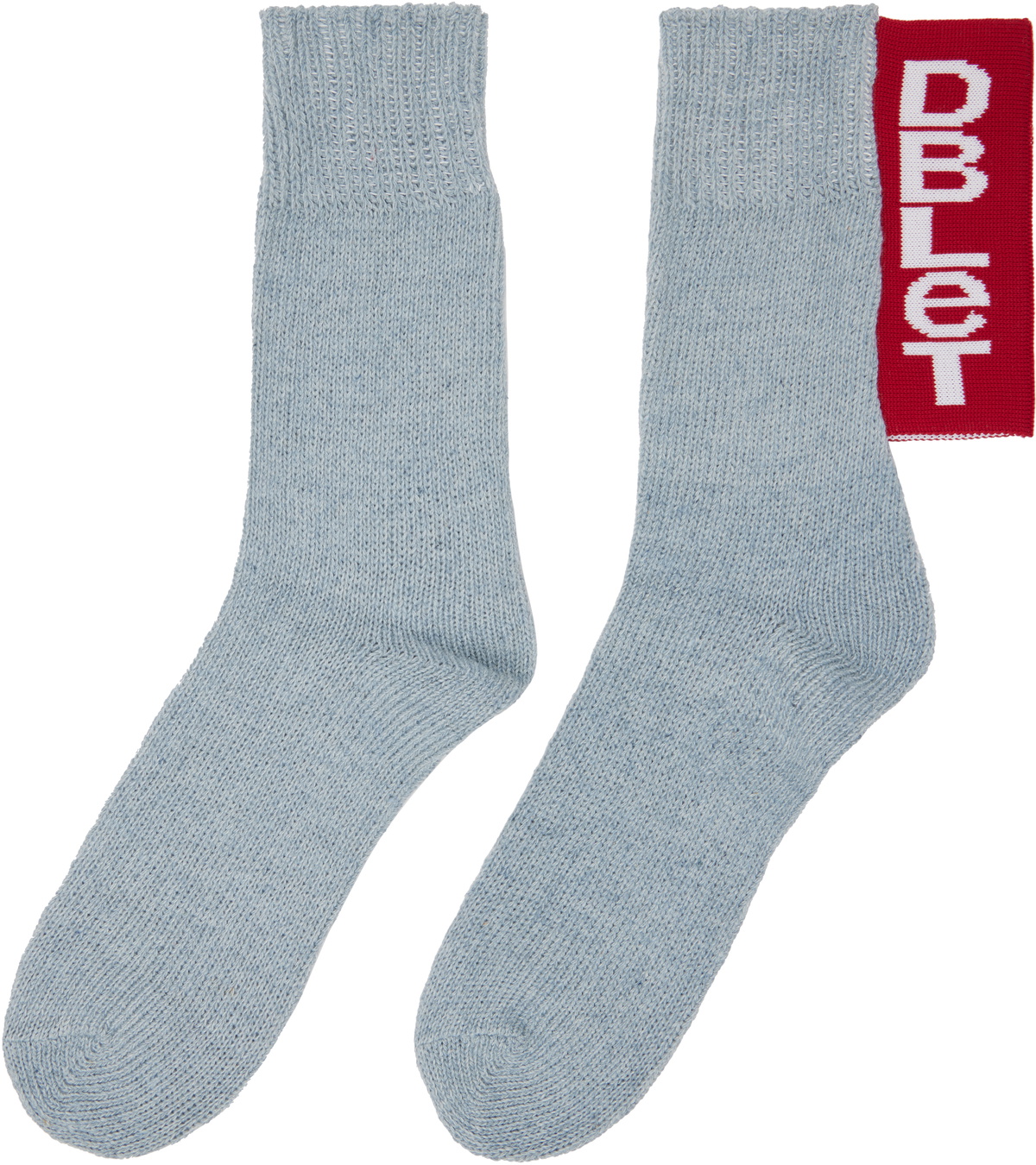 doublet Blue Recycle Denim Yarn Socks Doublet