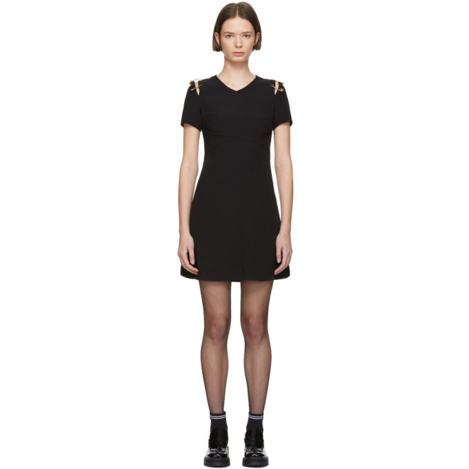 Versus Black Safety Pin Mini Dress Versus