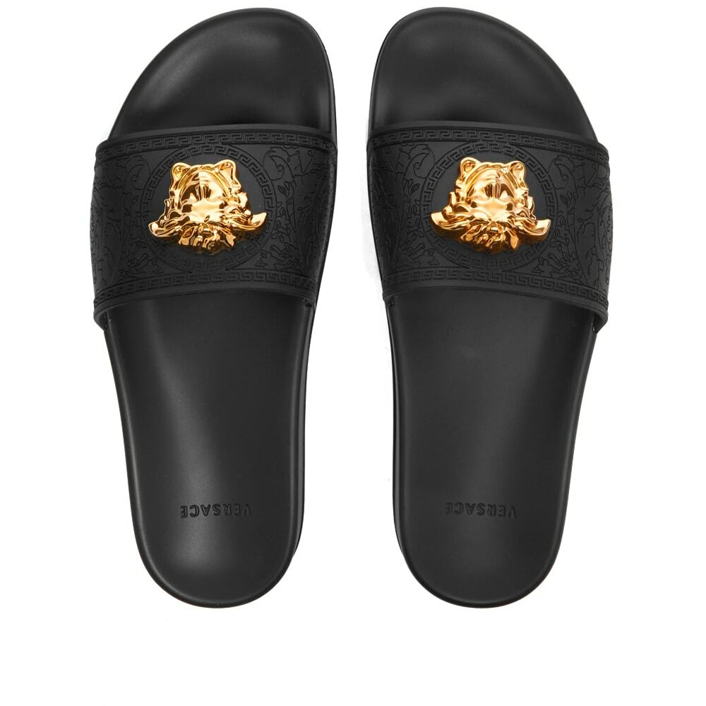 Versace Women's Medusa Head Slider in Black Versace