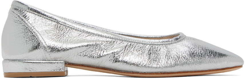 Maryam Nassir Zadeh Silver Serafina Ballerina Flats Maryam Nassir Zadeh