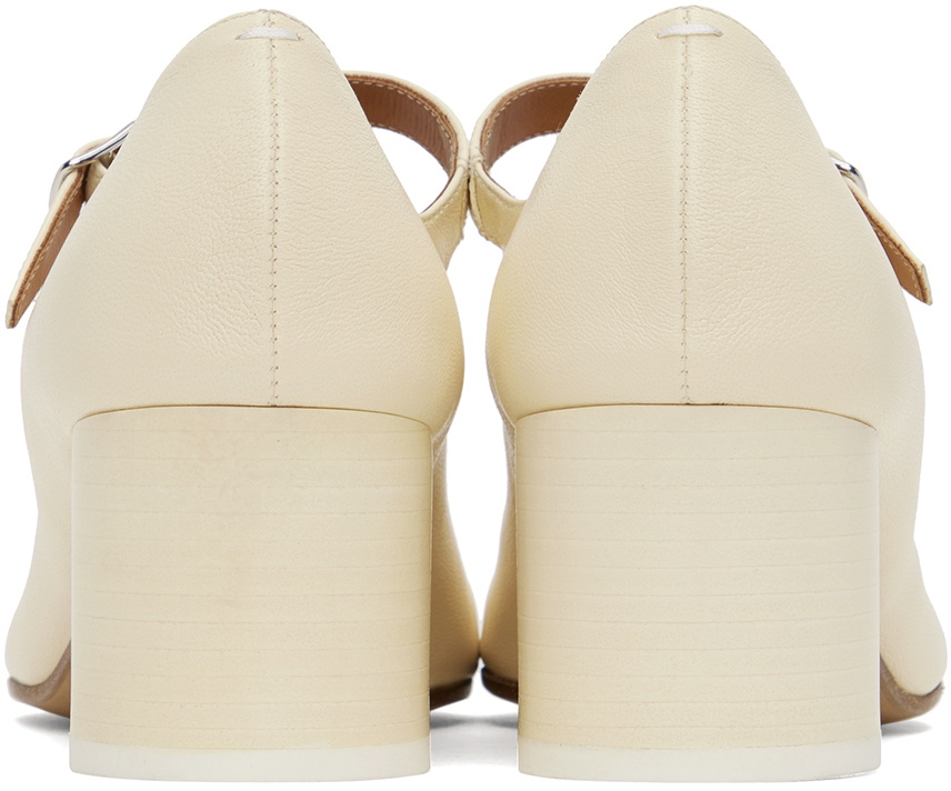 Maison Margiela Off-White Tabi Mary-Jane Heels Maison Margiela