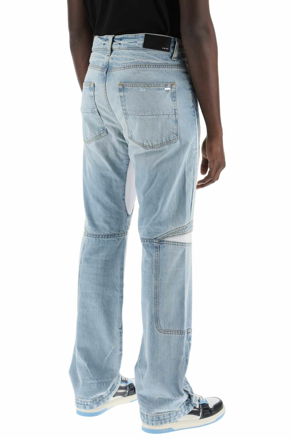 AMIRI mx-3 jeans with mesh inserts Light blue Amiri