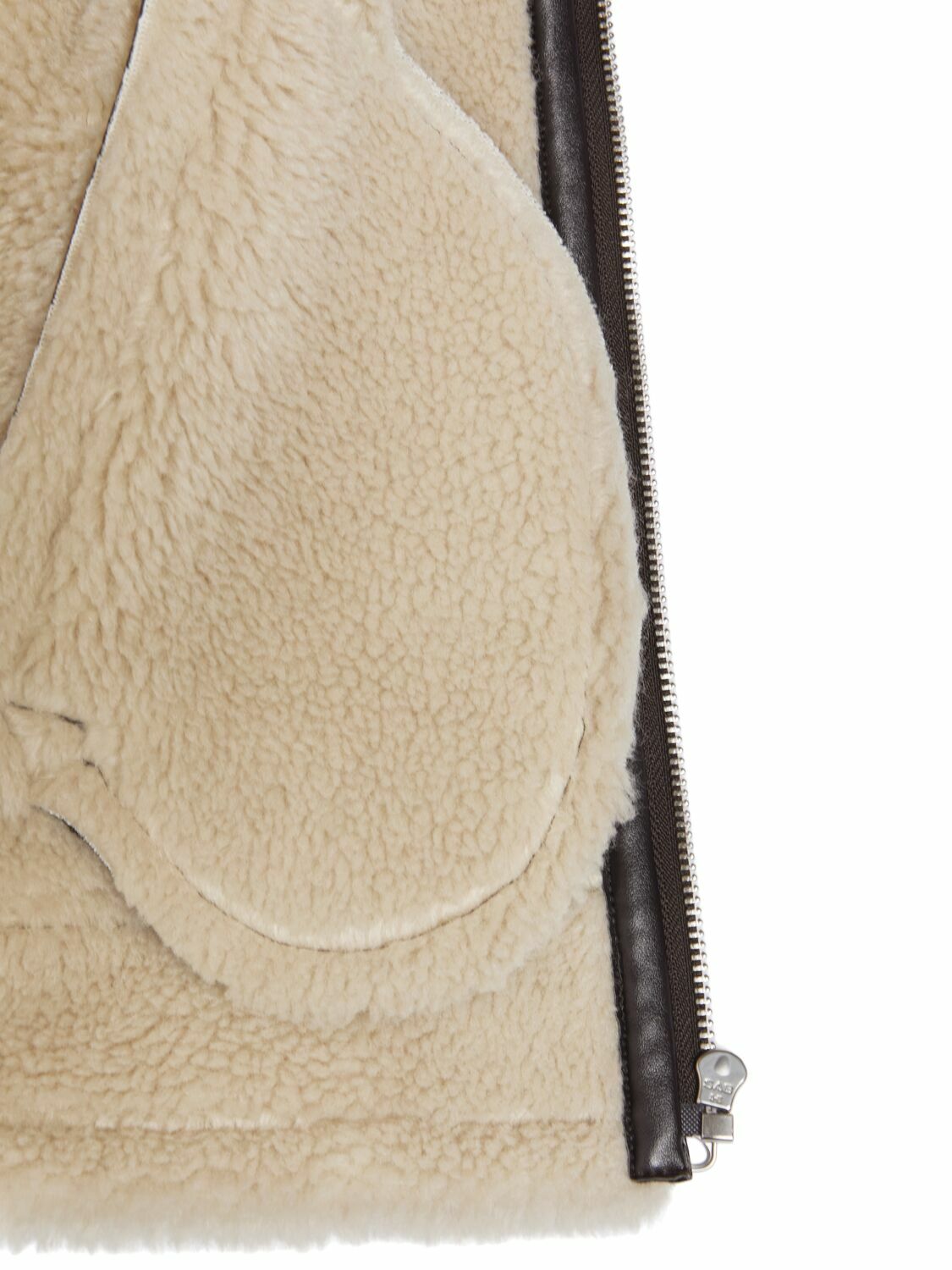 MM6 MAISON MARGIELA Faux Shearling Leather Jacket MM6 Maison Margiela
