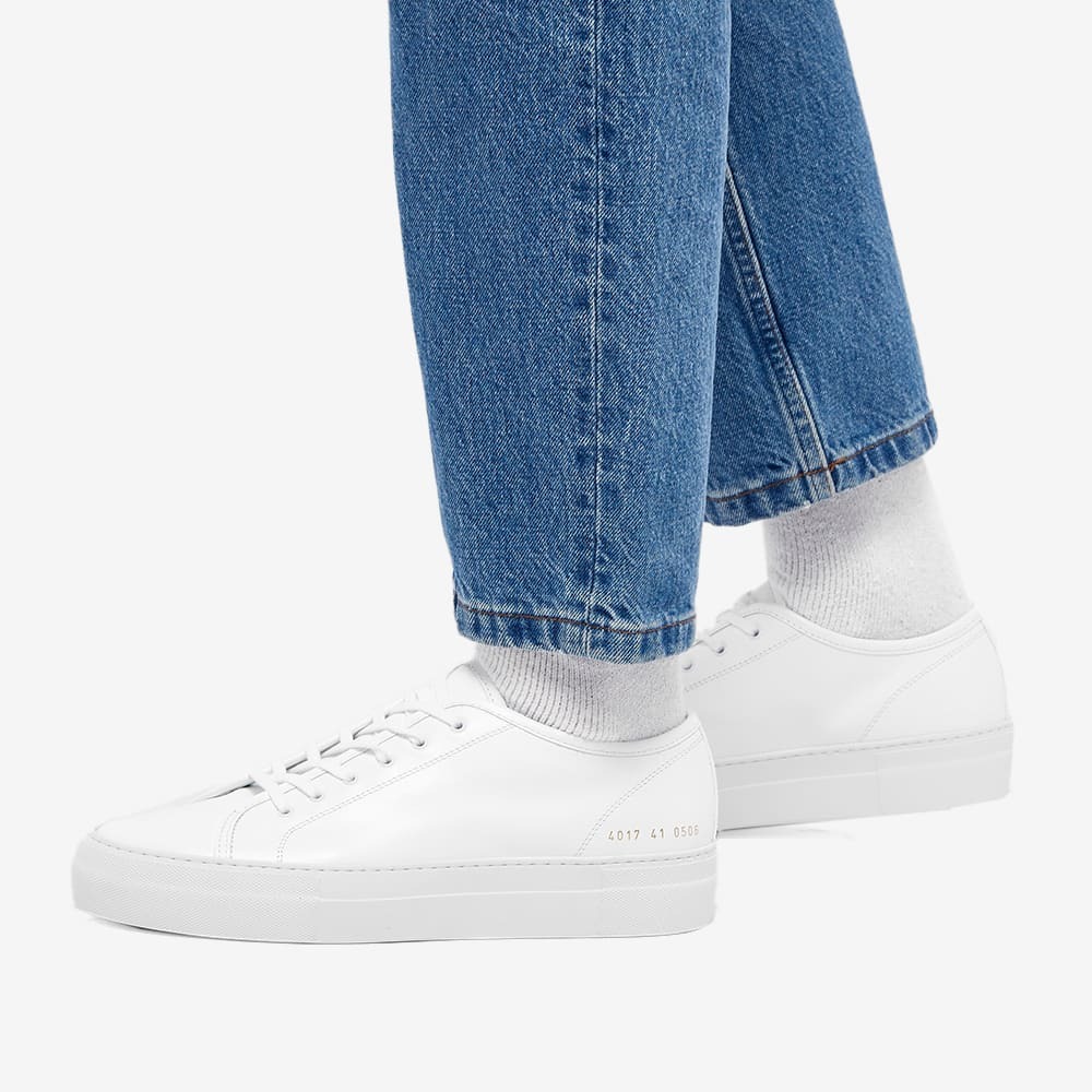 Woman by Common Projects Women's Tournament Super Low Sneakers in White ...