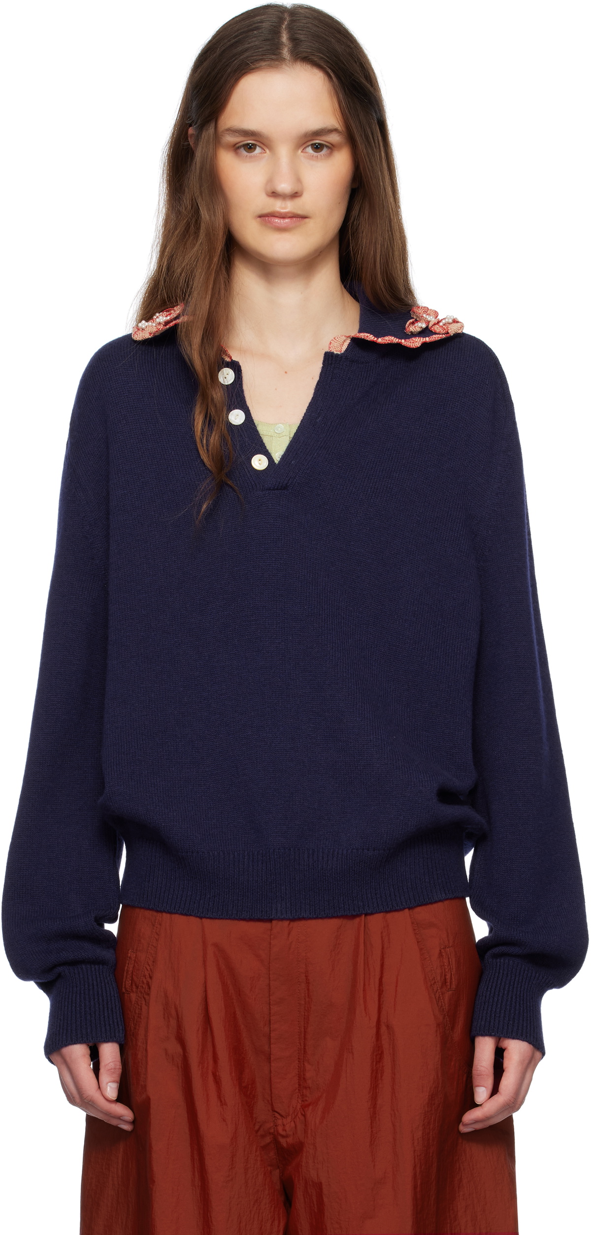 Bode Navy Rookie Polo Bode