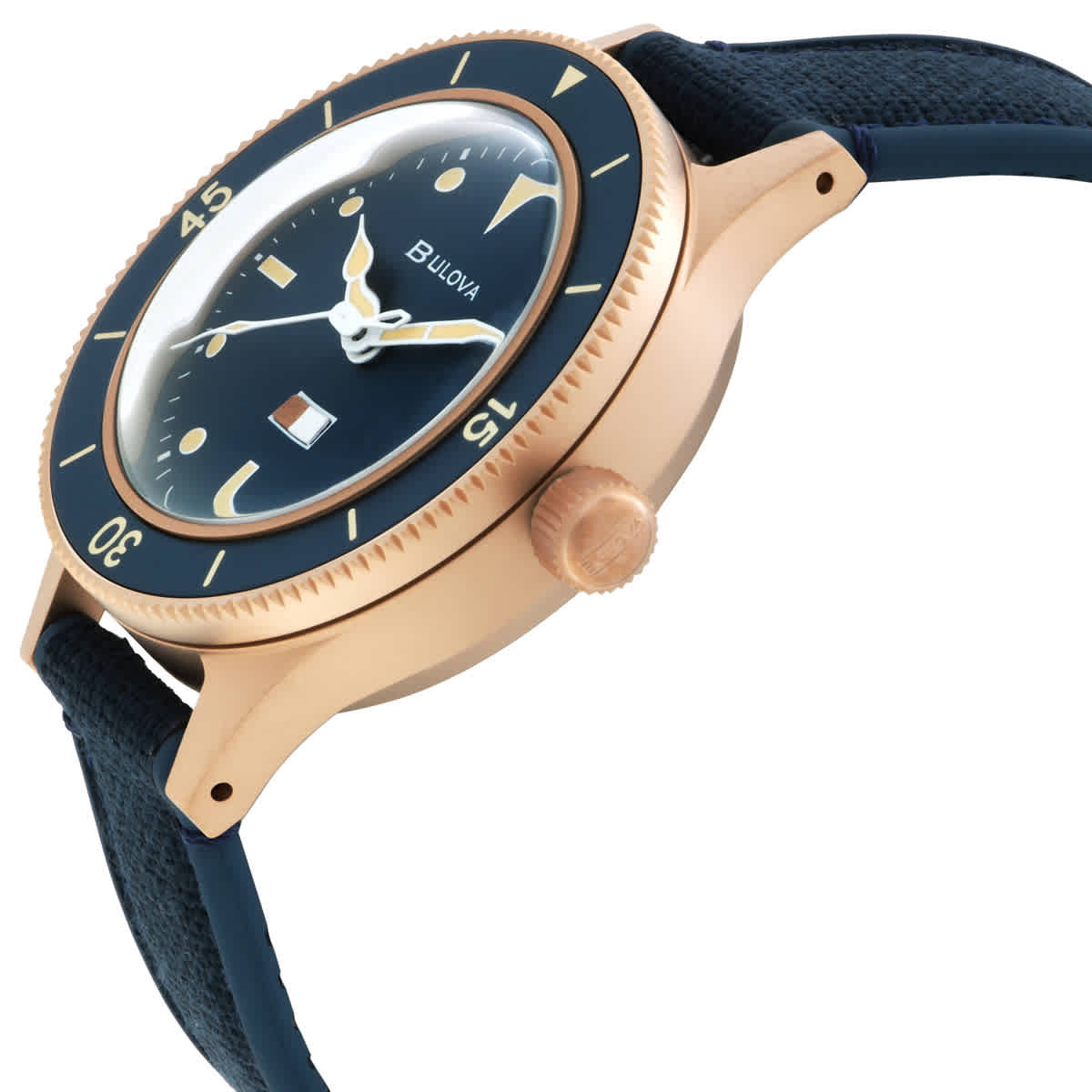 Bulova Mil Ships 150th Anniversary Special Edition Automatic Blue Dial ...