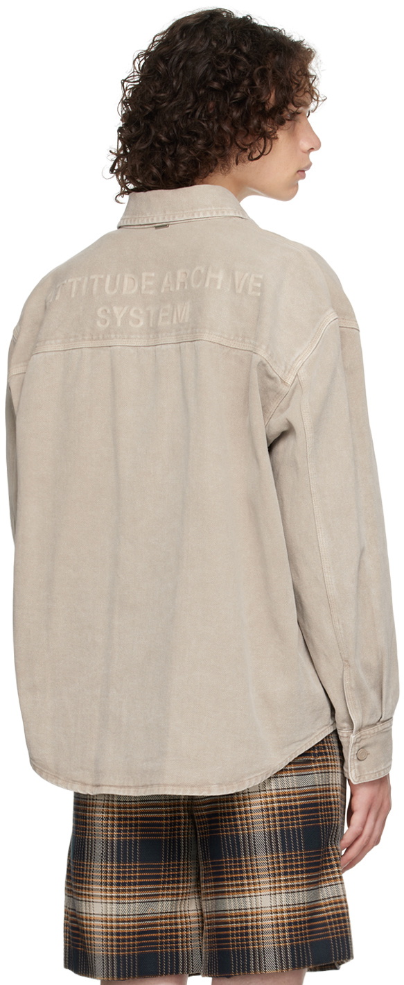 System Taupe Embossed Shirt System