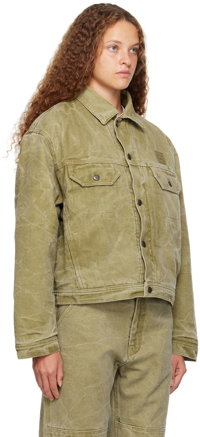 Acne Studios Khaki Faded Jacket Acne Studios