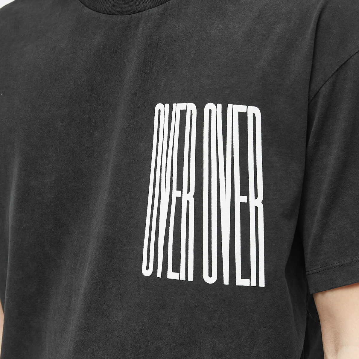 Over Over Men's Strech Easy T-Shirt in Black OVER OVER