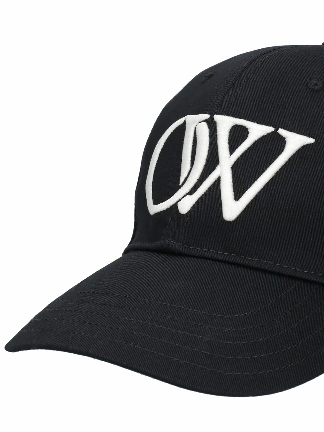OFF-WHITE - Multi Logo Cotton Baseball Cap Off-White