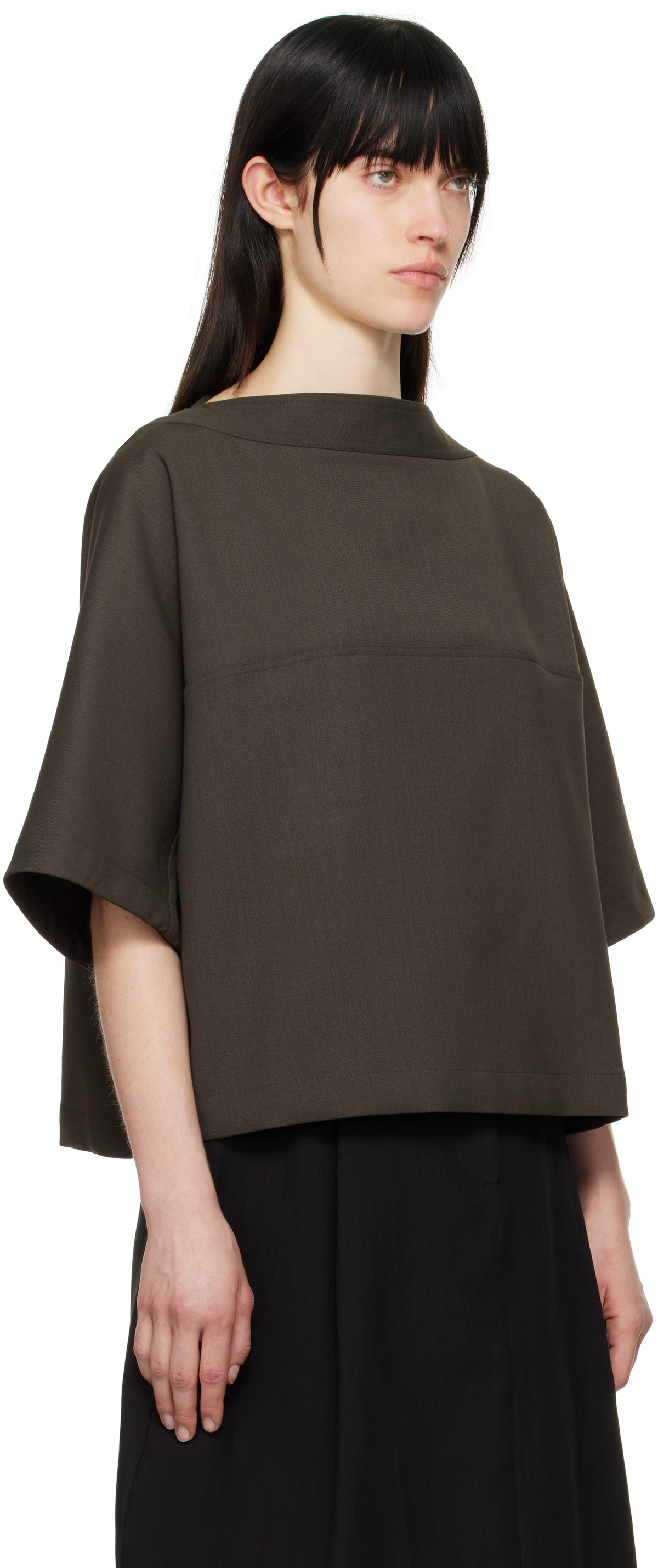 Studio Nicholson Khaki Hesse Top Studio Nicholson