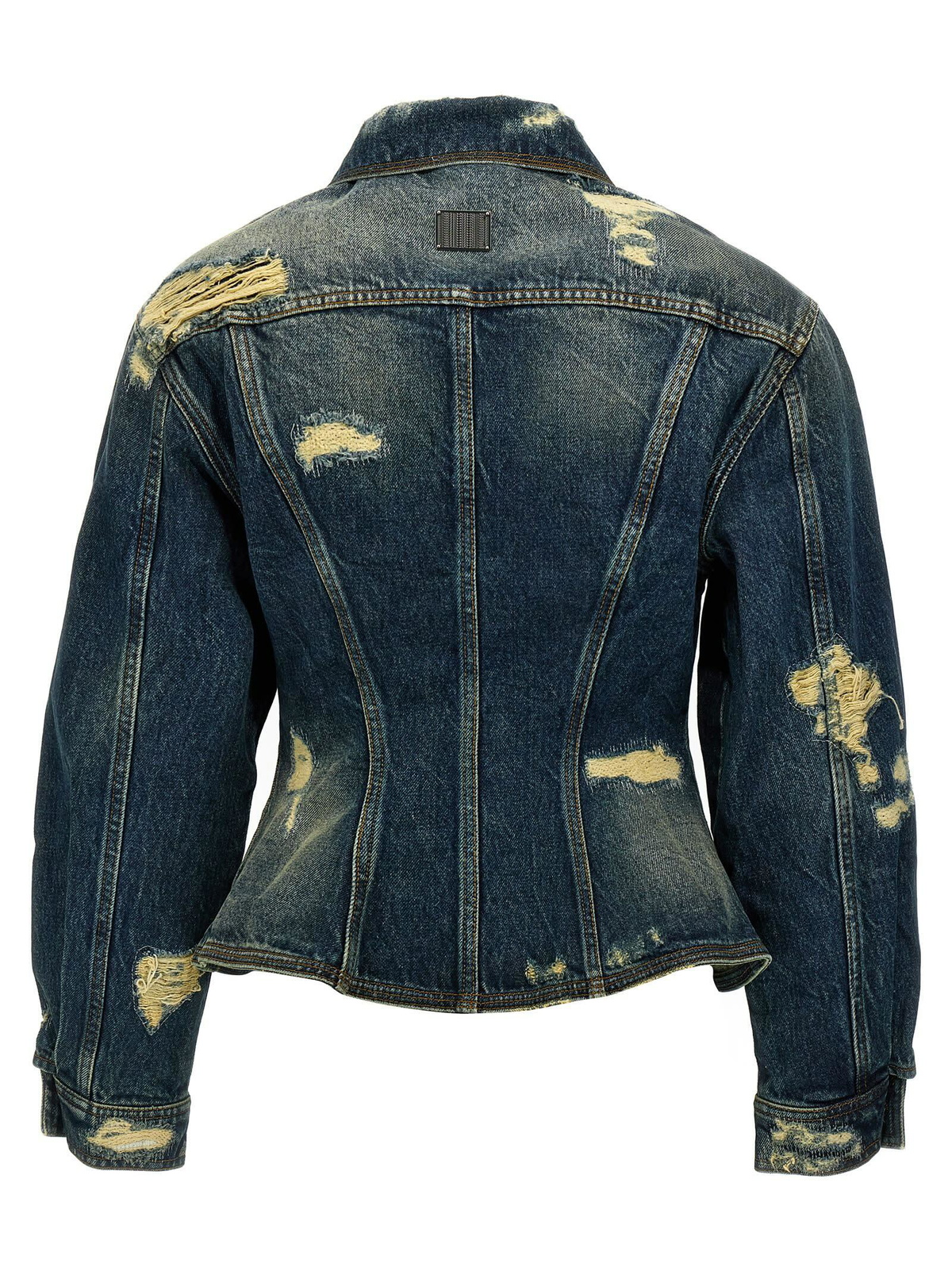 Marc Jacobs the Rip And Repair Fluted Denim Jacket Jacket Marc Jacobs