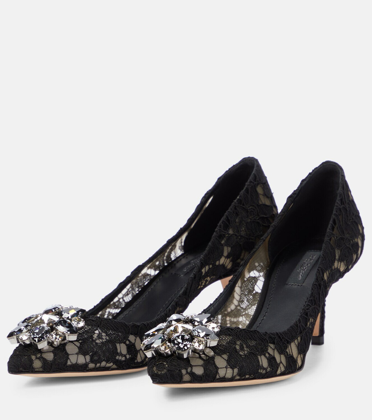 Dolce&Gabbana - Bellucci embellished lace pumps Dolce & Gabbana