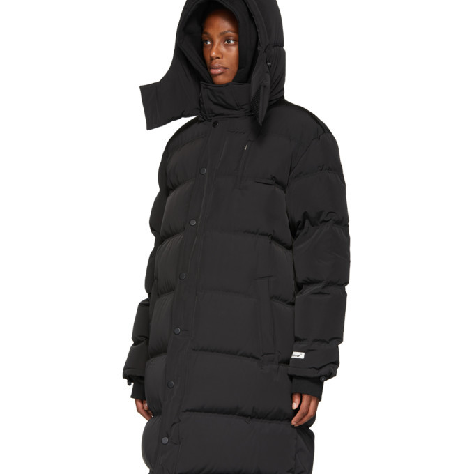 ADER error Black Down Long Puffer Jacket ADER error