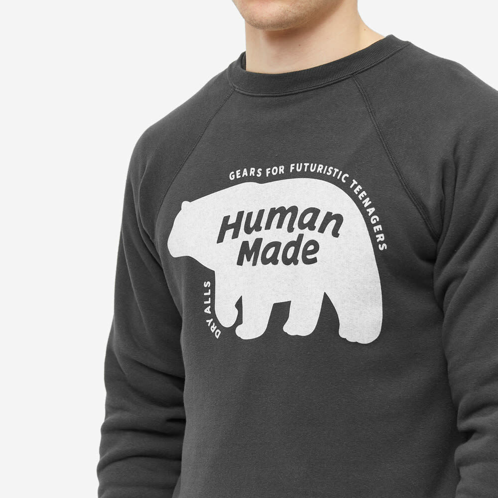 Human Made Men's Polar Bear Sweat in Black Human Made