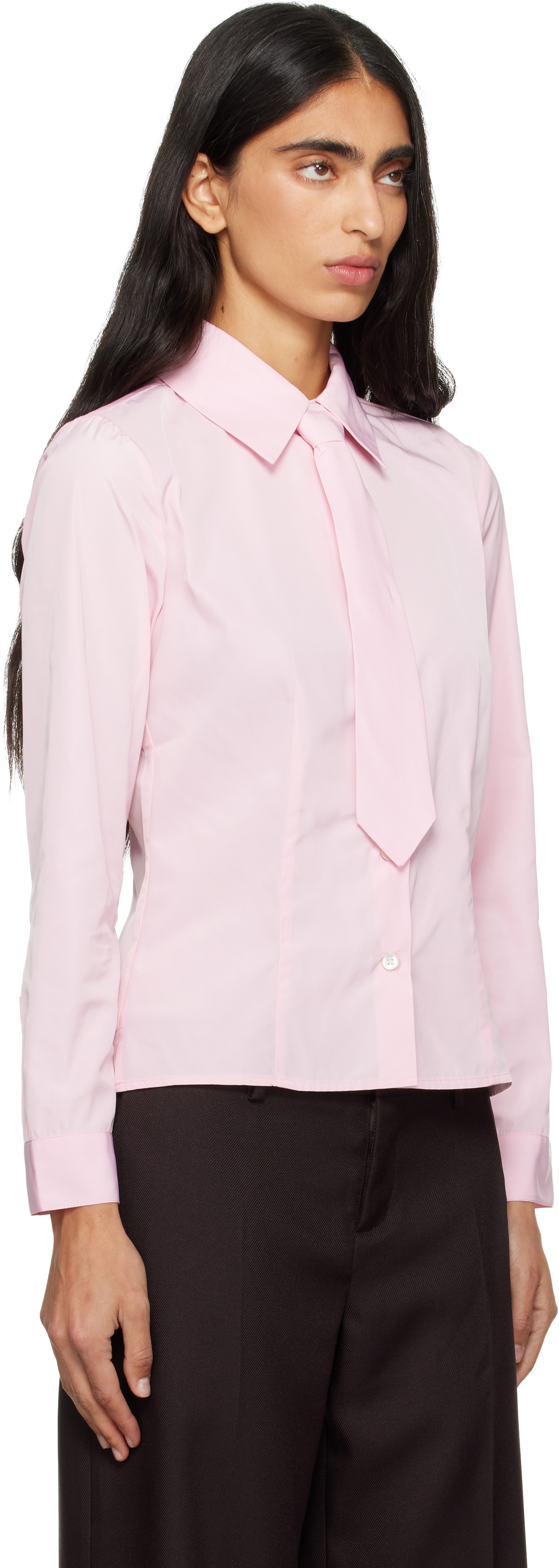 Sandy Liang Pink Levi Shirt Sandy Liang