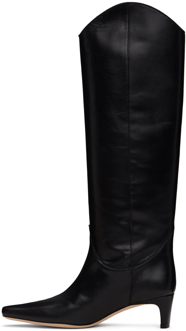 Staud Black Wally Tall Boots Staud