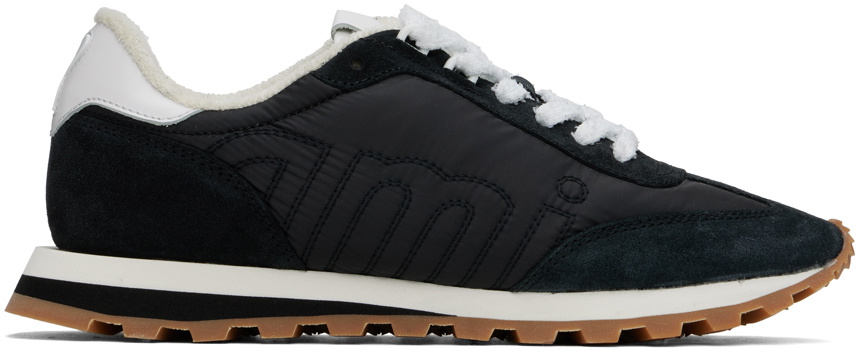 AMI Paris Black Ami New Rush Sneakers AMI