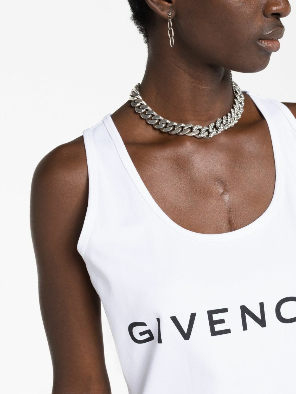 GIVENCHY - Logo Cotton Tank Top Givenchy