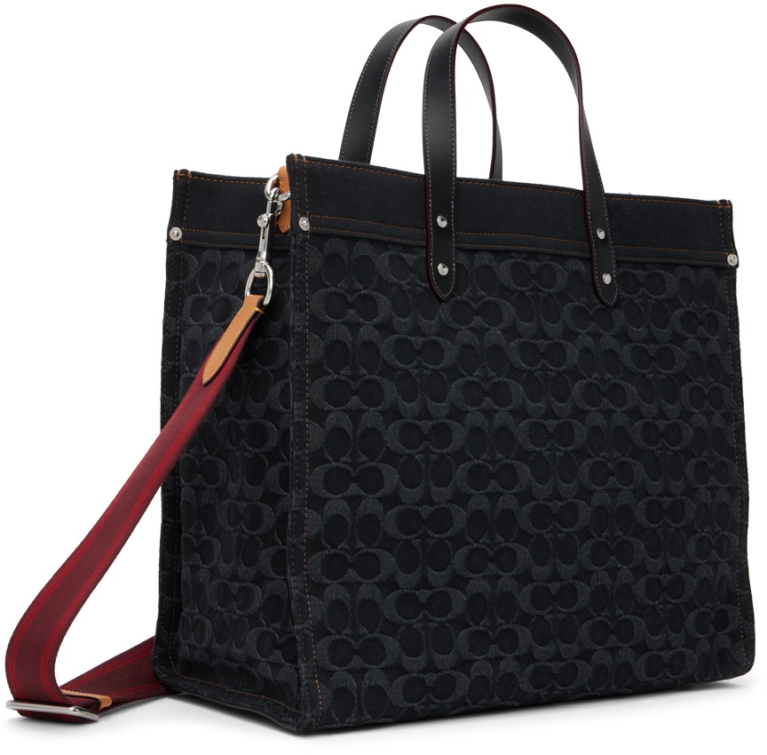 Coach 1941 Black Field 40 Denim Tote Coach 1941