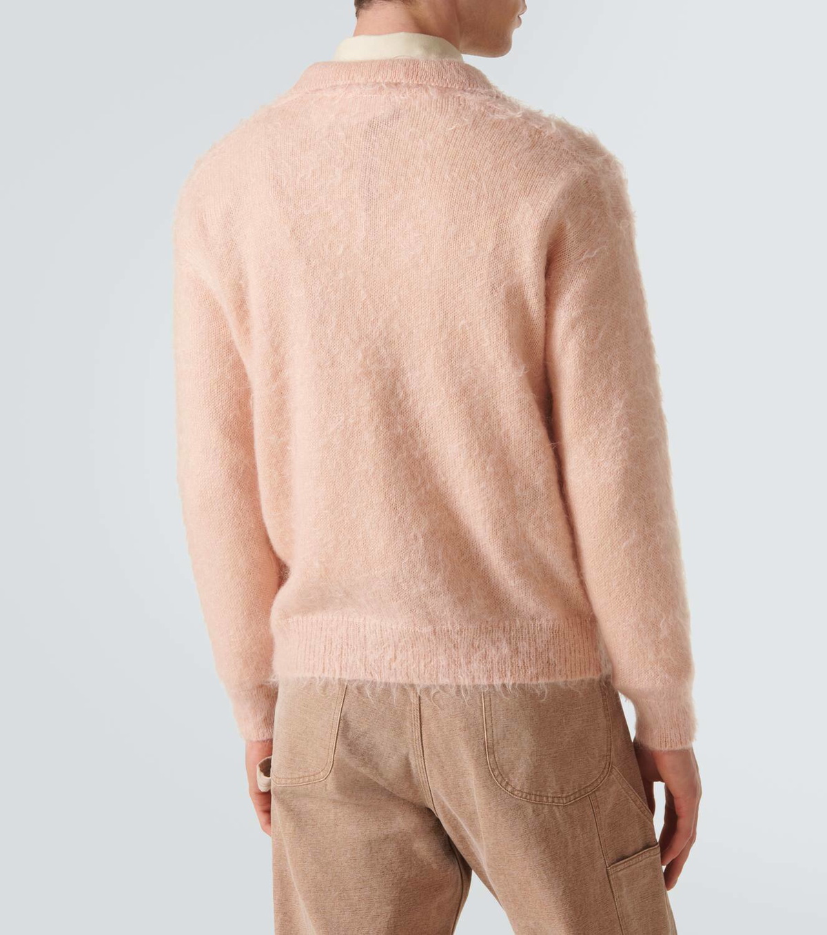 Auralee Mohair and wool polo sweater Auralee