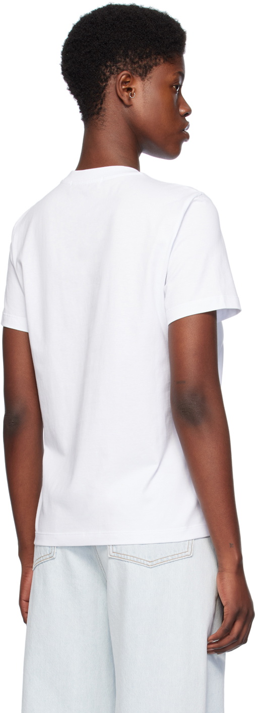 MSGM White Solid Color T-Shirt MSGM