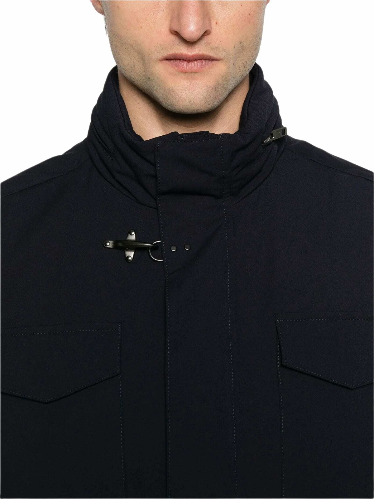 Fay Short Nylon Stretch Field Jacket Fay