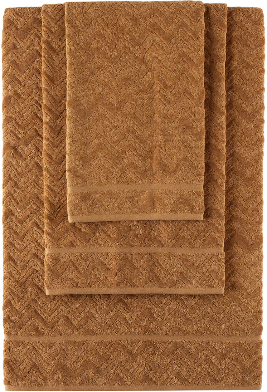 Missoni Orange Rex Five-Piece Towel Set Missoni